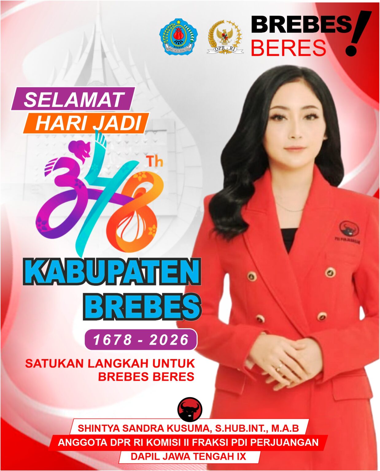 Ribuan Warga Brebes Meriahkan Jalan Sehat dan Senam di RTH Bumiayu ...